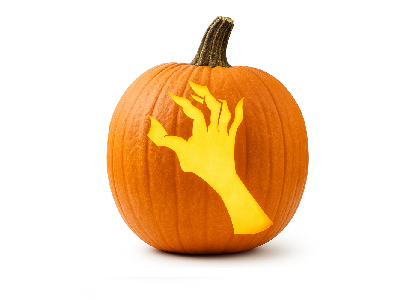 Zombie Hand Stencil - pumpkin-stencils.com